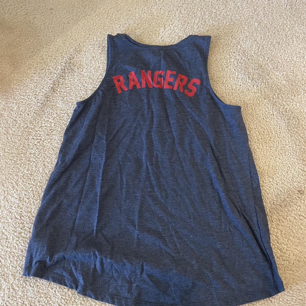 Medium Texas Rangers Tank Top Only worn once Open... - Depop