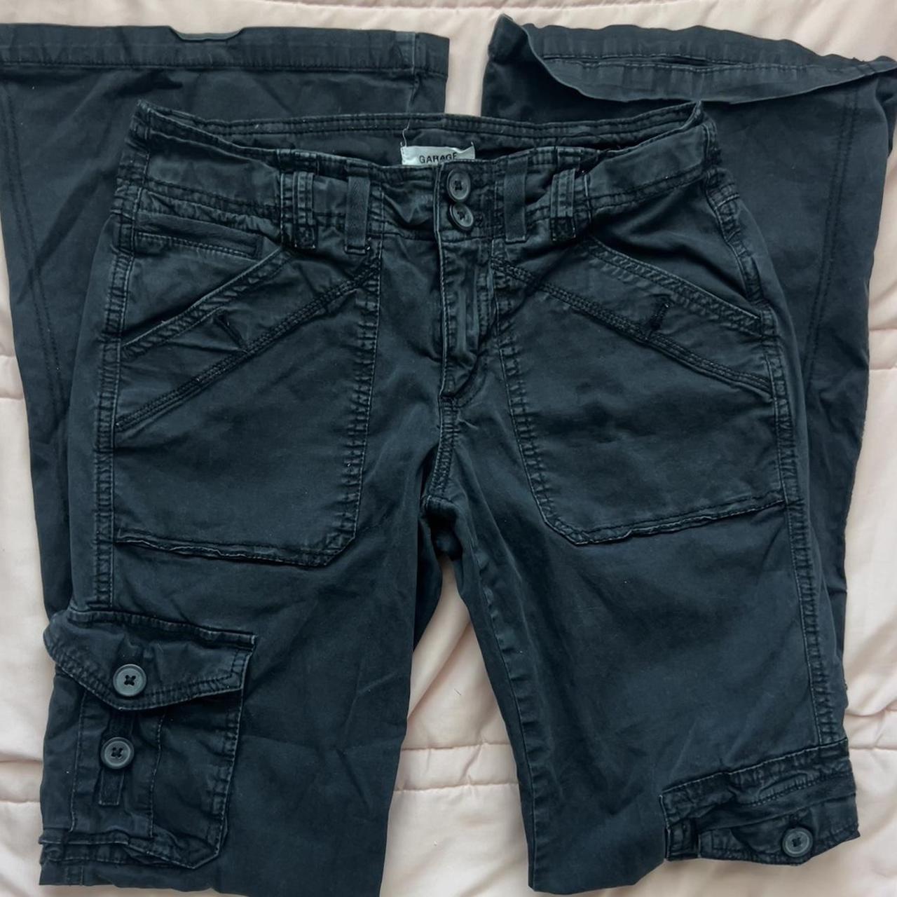 garage low rise flared cargos. only worn a few... - Depop
