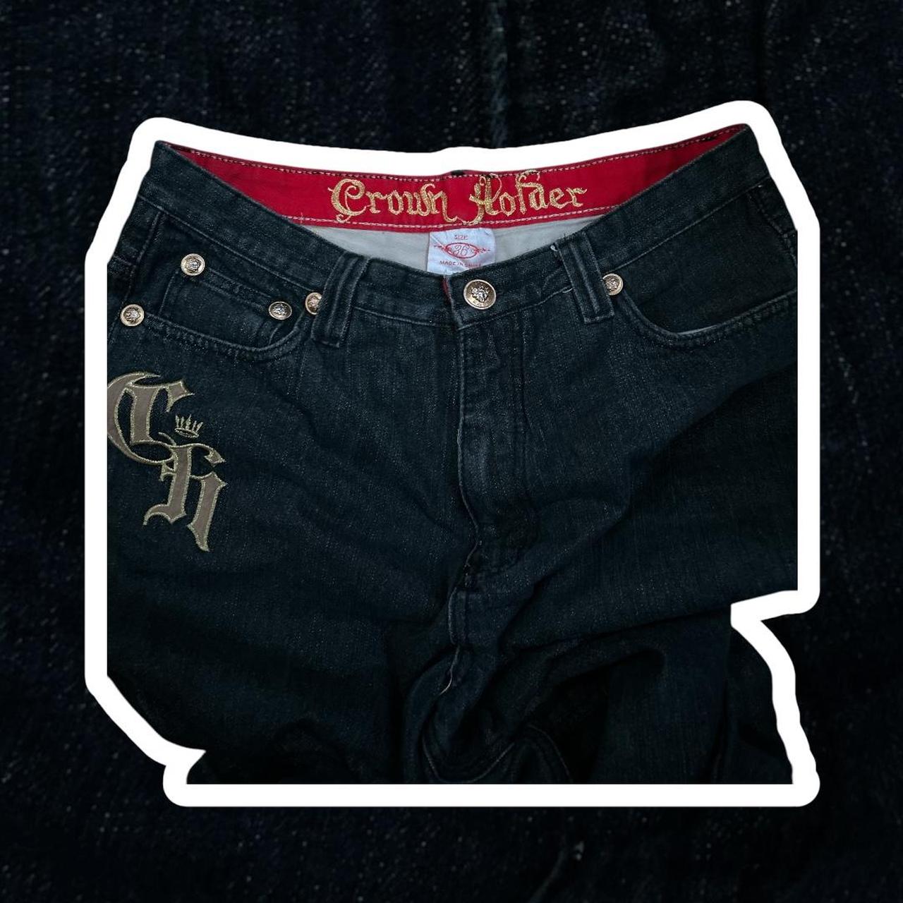 Crown holder jeans insane pair sz 36x32 condition... - Depop