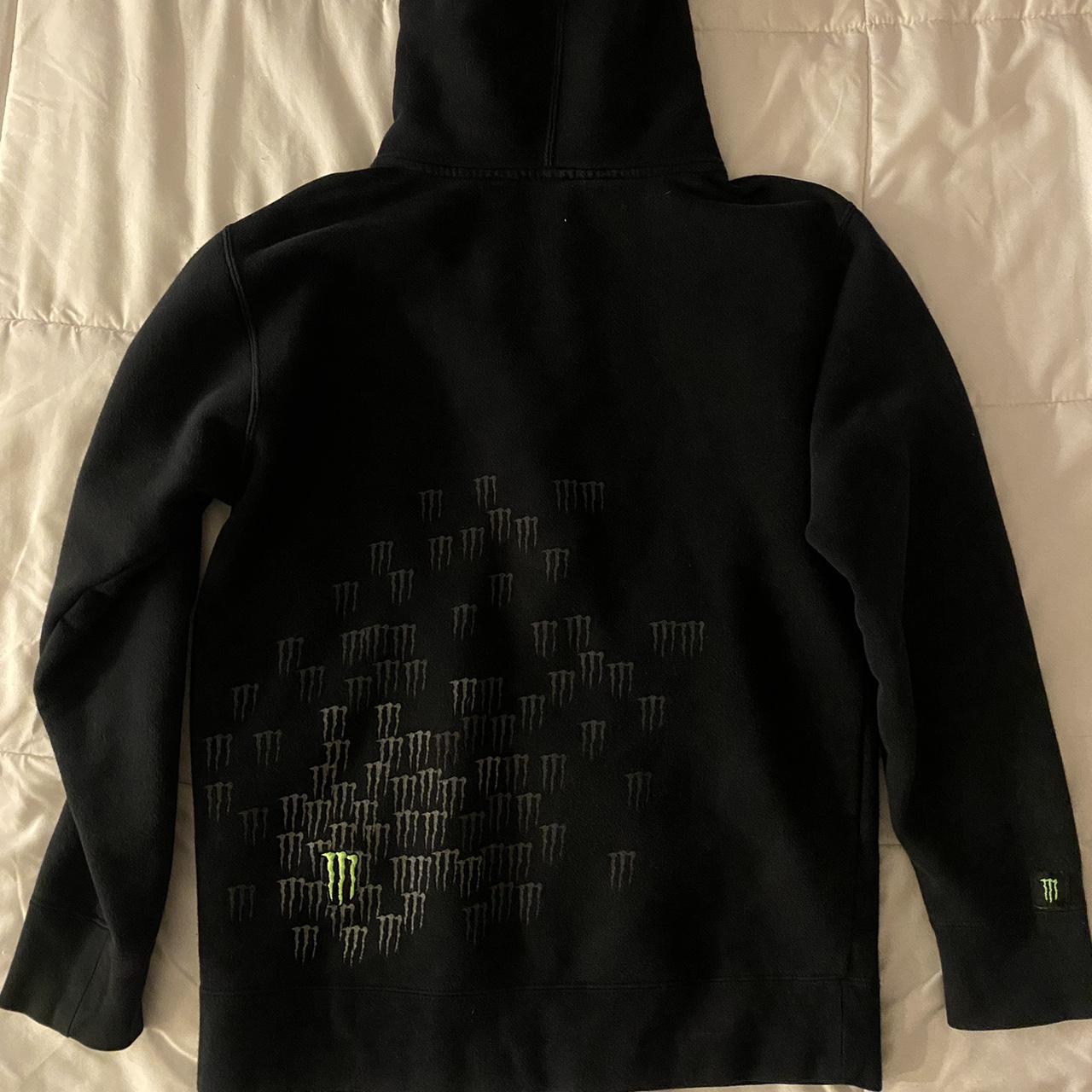 monster energy zip up hoodie very cool unique... - Depop