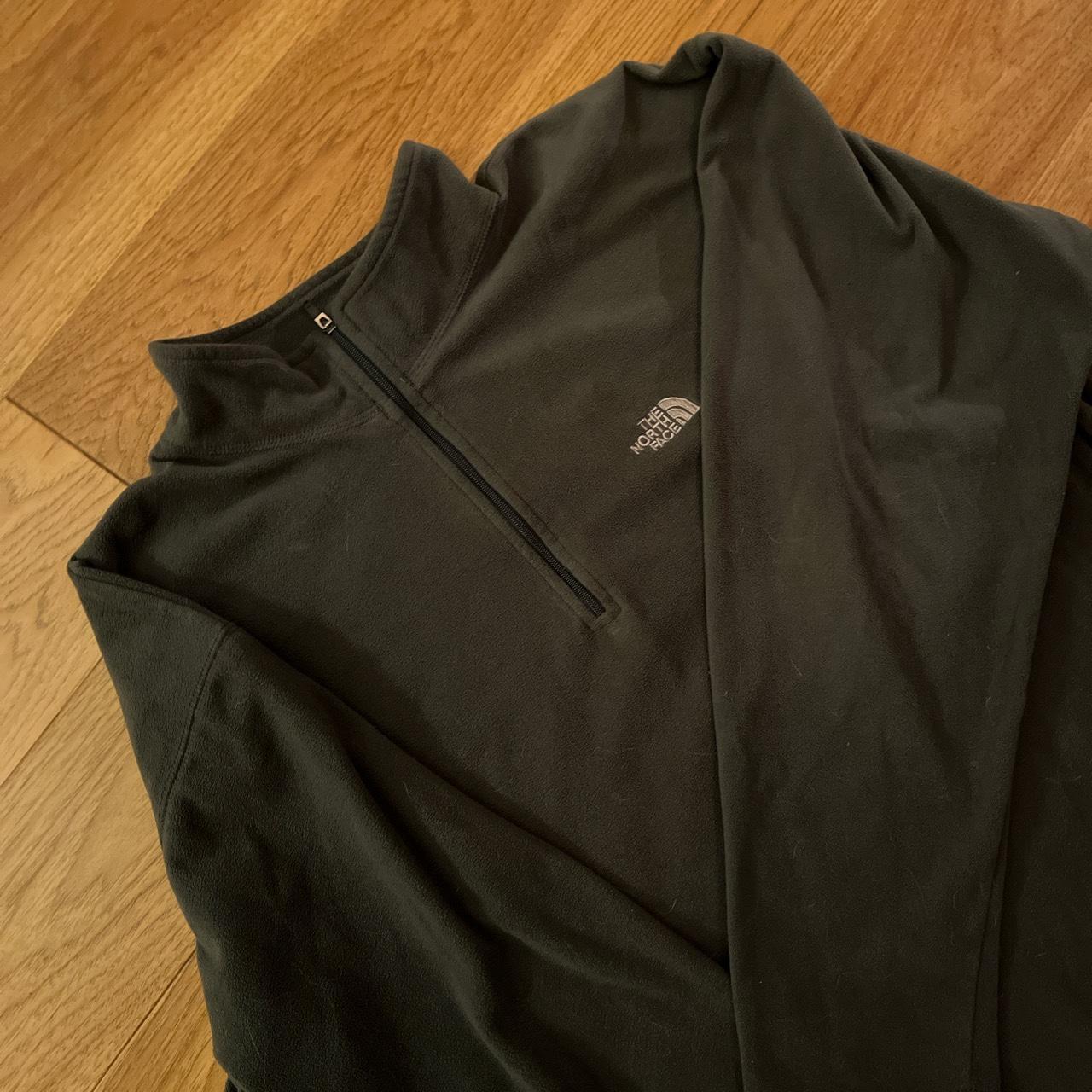 vintage baggy quarter zip north face flannel size... - Depop