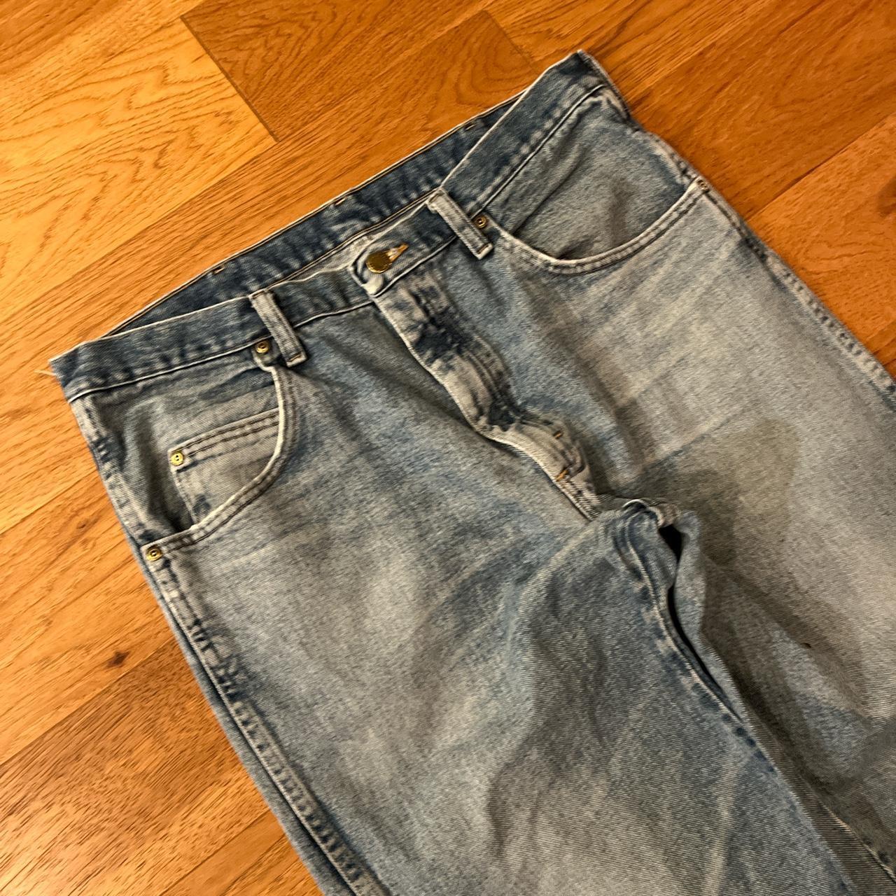 vintage relaxed fit 1980's wrangler ranch jeans... - Depop