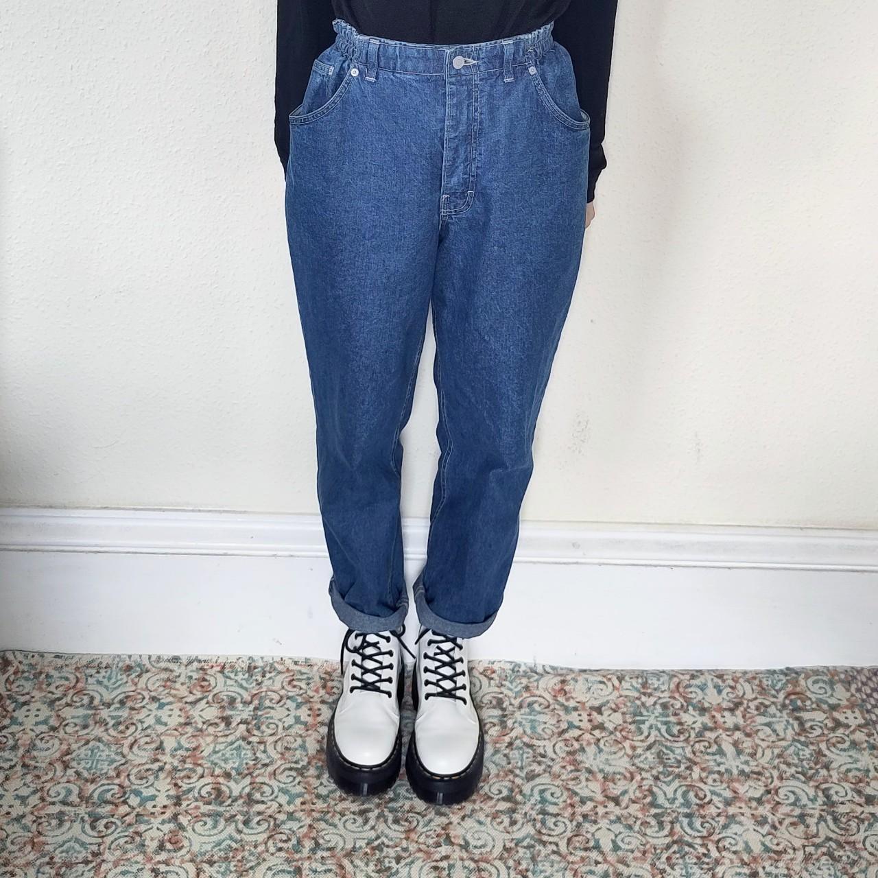 Vintage high-waisted denim jeans Ideal for a size... - Depop