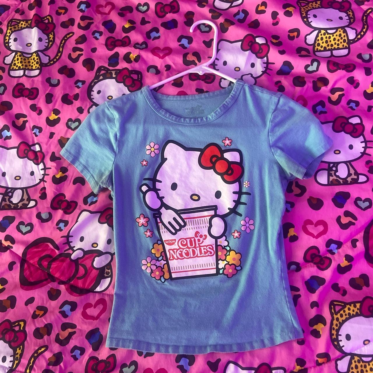 hello kitty cup noodles shirt in size small 🎀🍭... - Depop