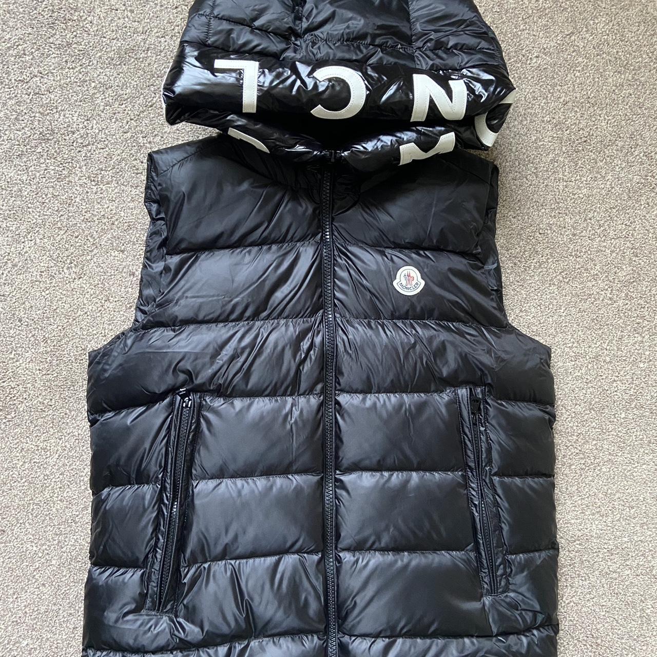 Black Moncler Gilet 1:1 NFC scans New never been... - Depop