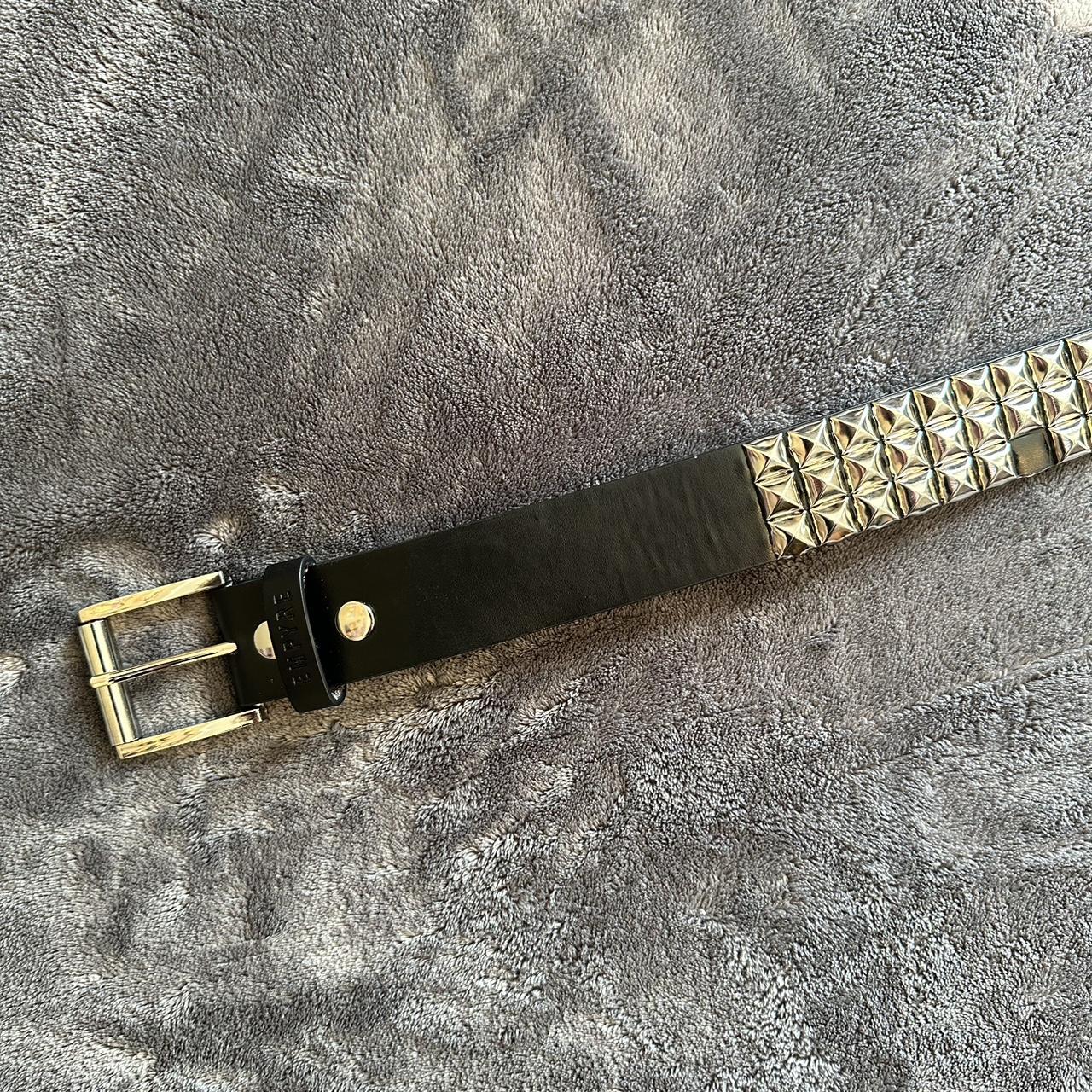Empyre Studded Black Punk Belt Size 30 I’m upset... - Depop