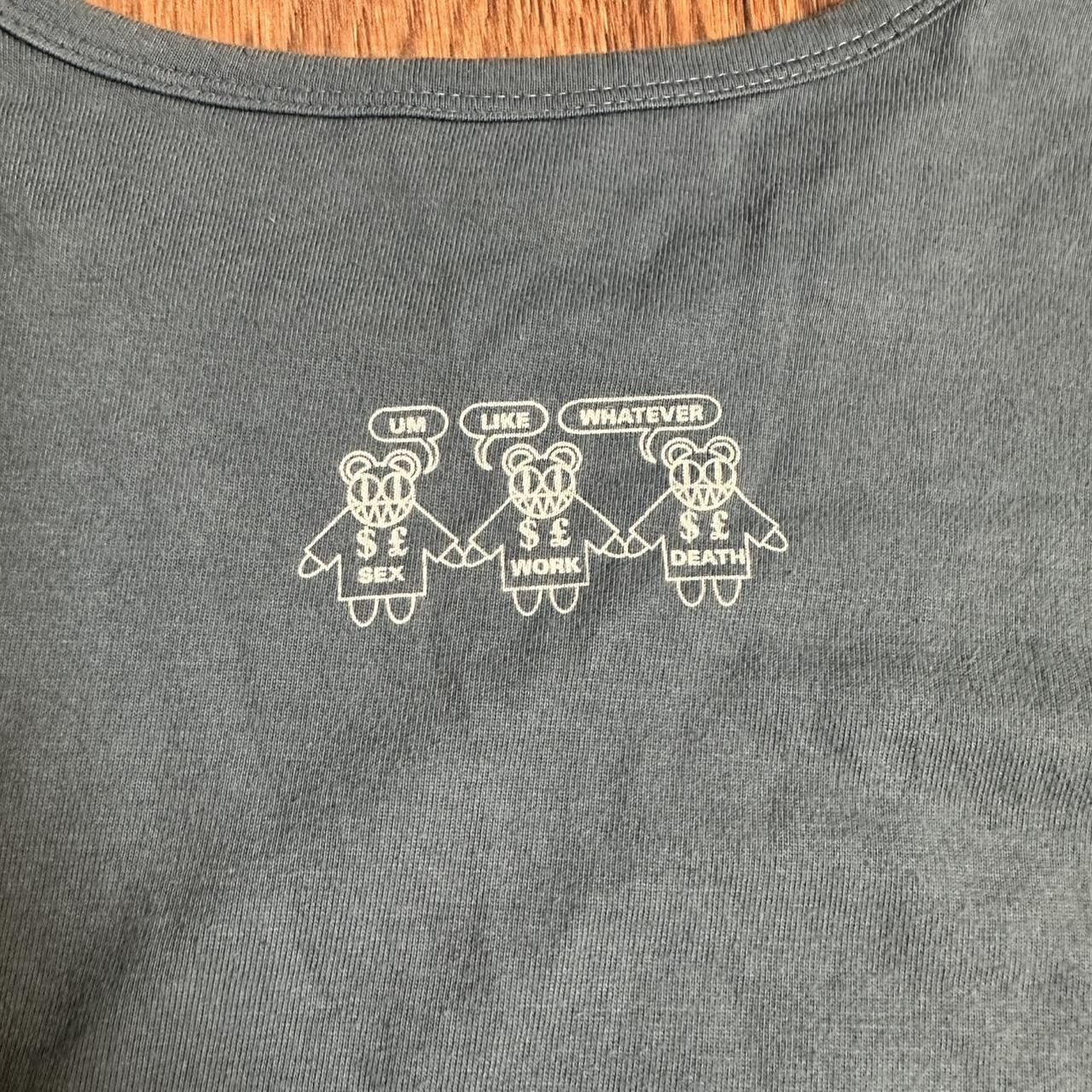 Vintage 2000s Radiohead Band Merch Waste Kid A Blue... | Depop