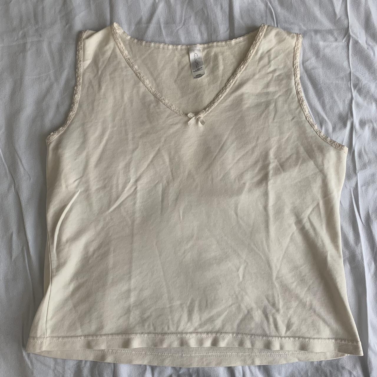 Early 2000s bow cami top! - Size large - from the... - Depop