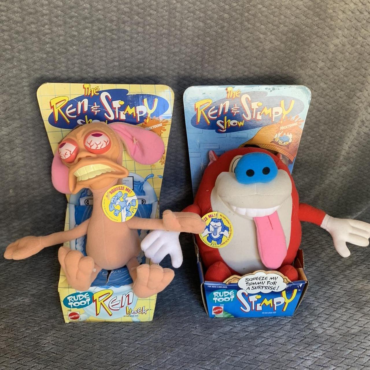 1992 Ren and Stimpy Farting Dolls IN BOX vintage... - Depop