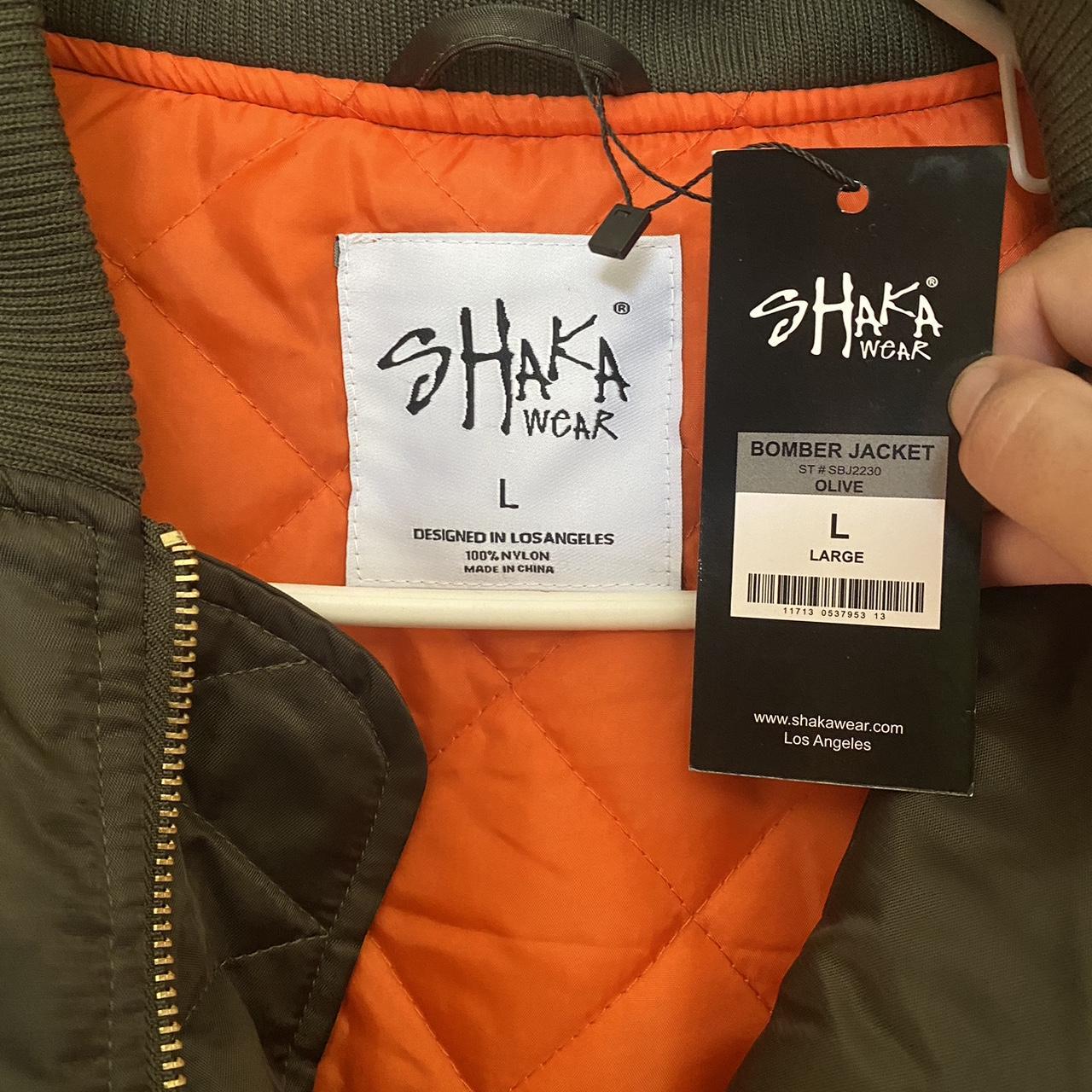 Shaka Wear Bomber Jacket Brand new with tag Olive... - Depop