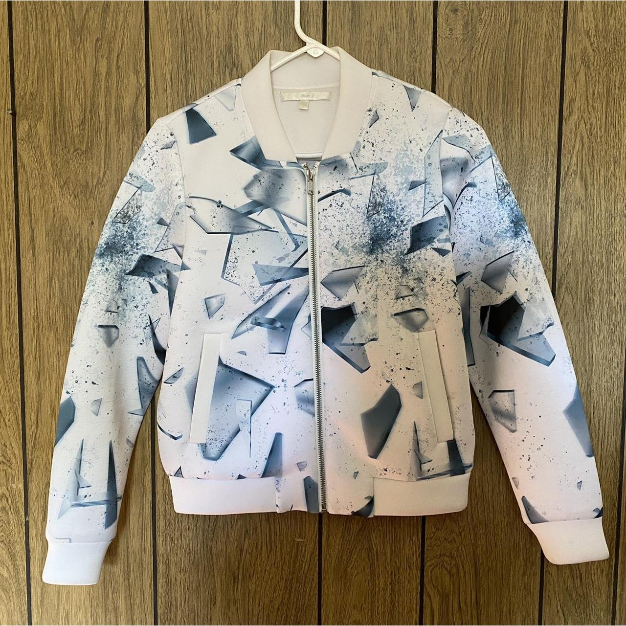 5cm Jacket Looks like glass shards design on it No... - Depop