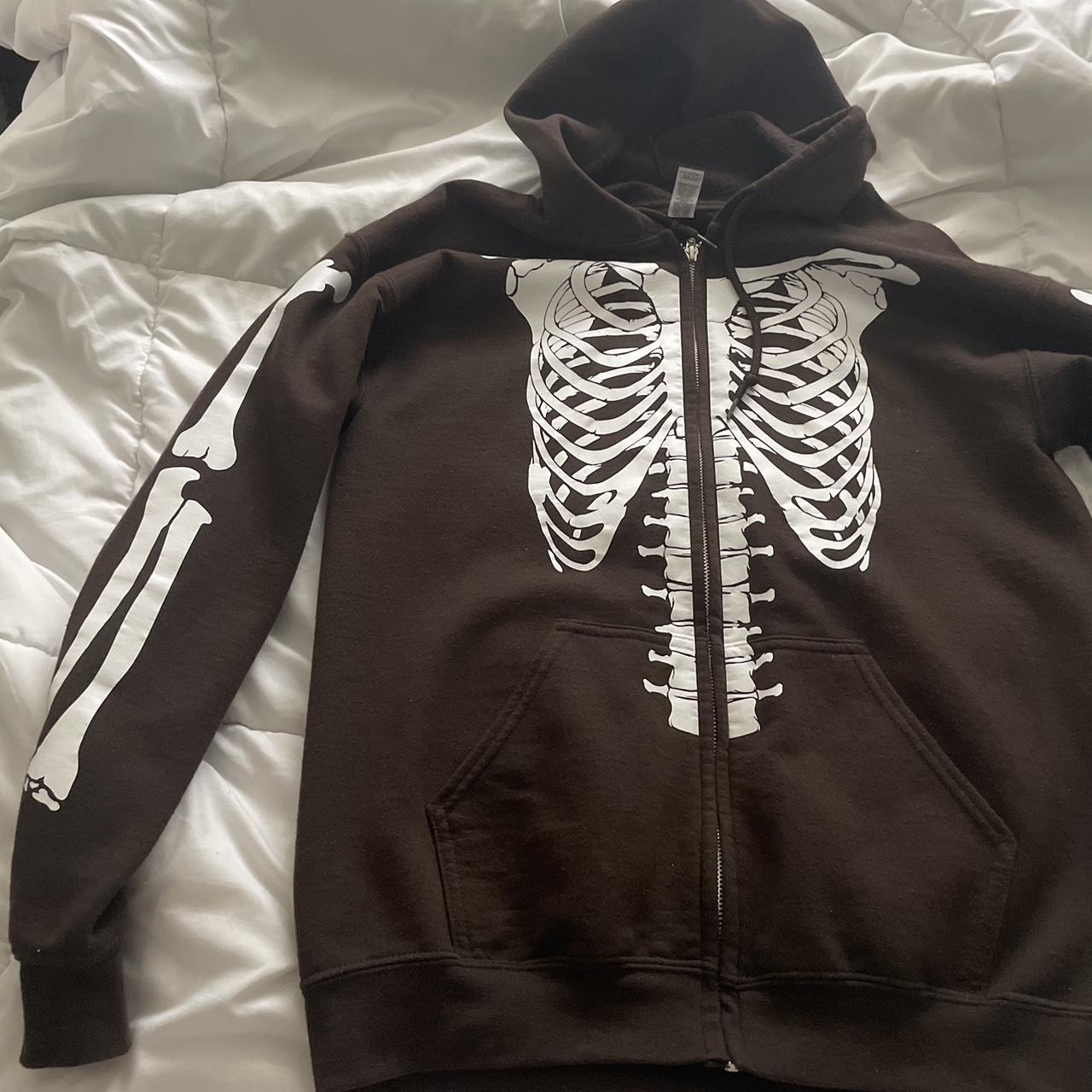 Skeleton zip up Plz pay Depop pay and not PayPal! - Depop