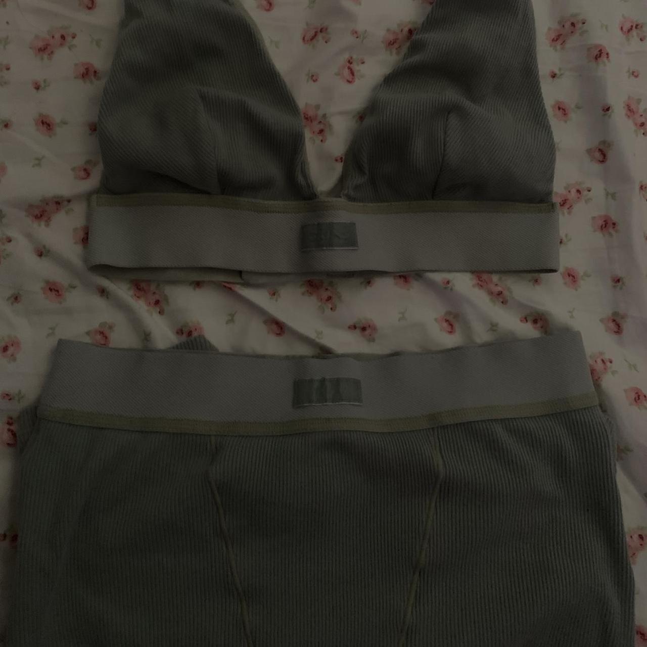 super cute & comfy skims boxer & bralette set , $50... - Depop