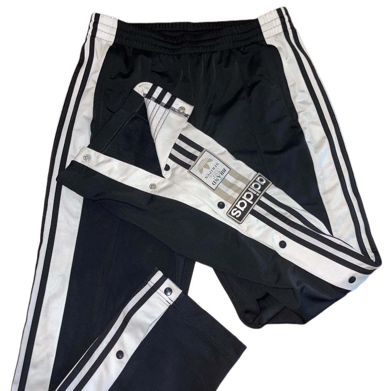 adidas side button trackies Says size 10 but it’s... - Depop