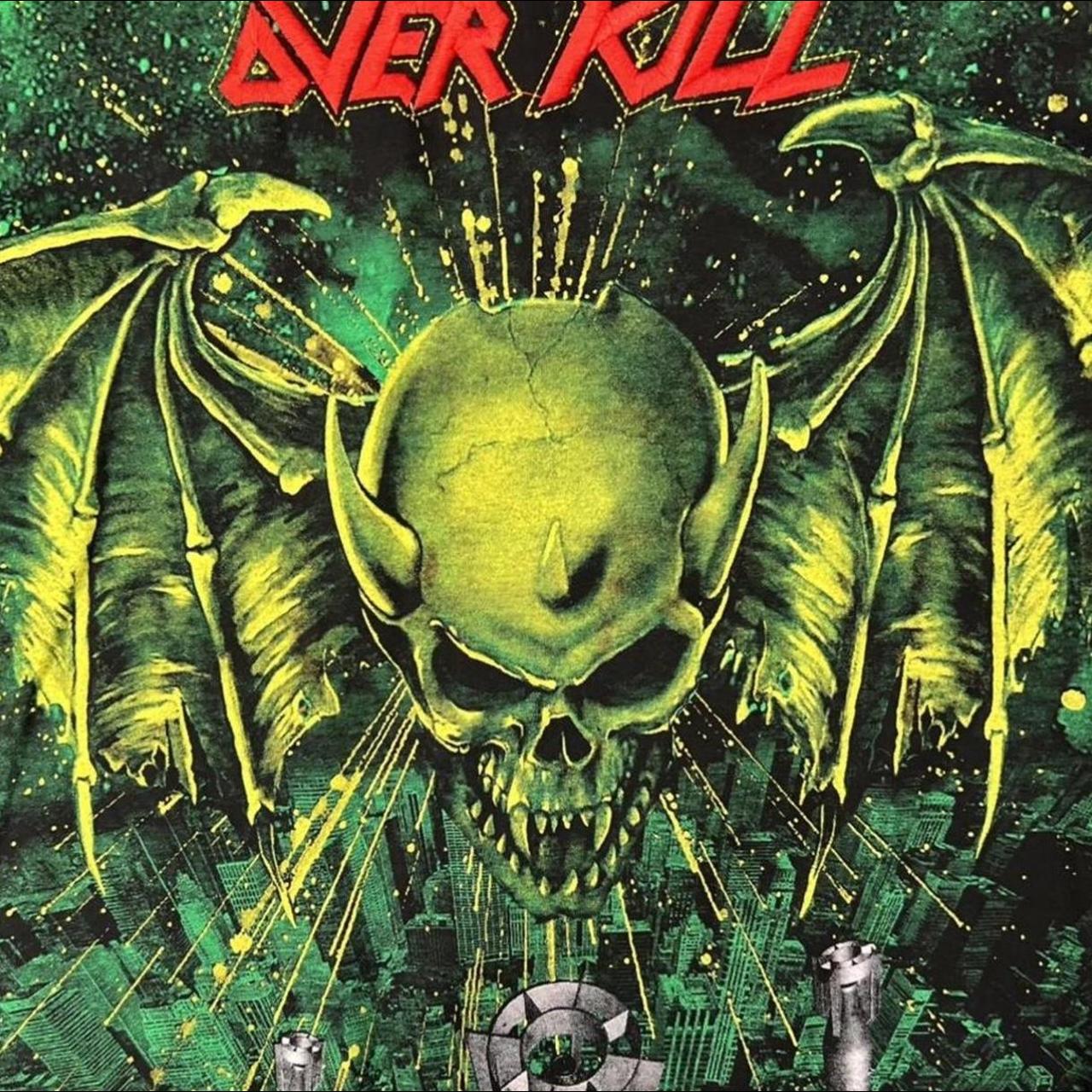 Over Kill Graphic T Shirt #overkill #metal #80s... - Depop