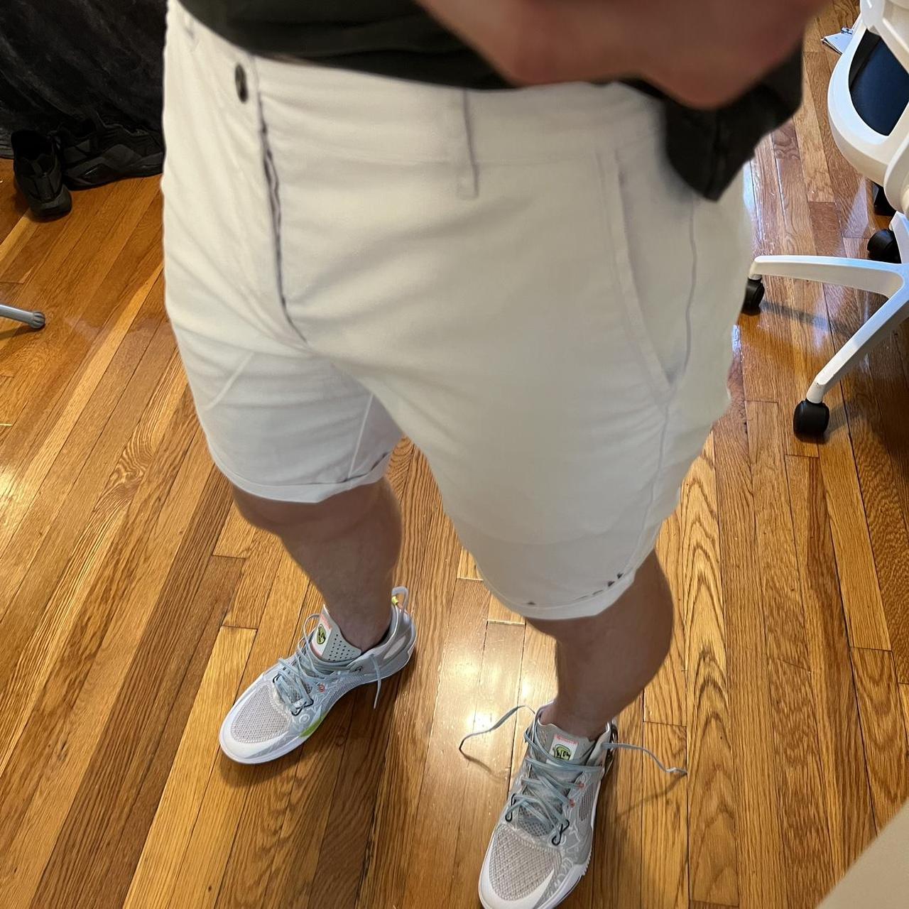 Asos white straight leg shorts Men’s 32” Excellent... - Depop