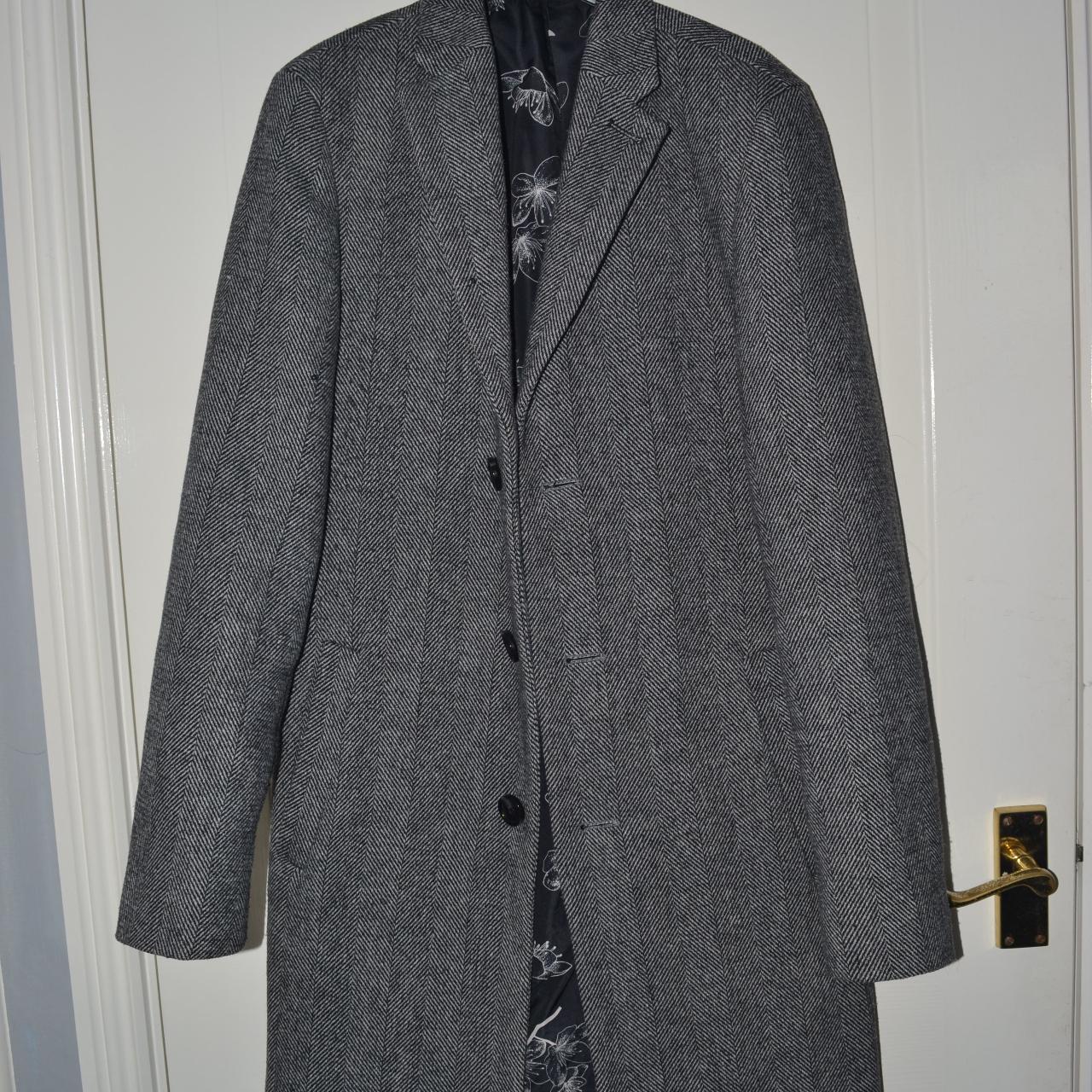 Next Long Grey Jacket Formal. Open to offers. - Depop