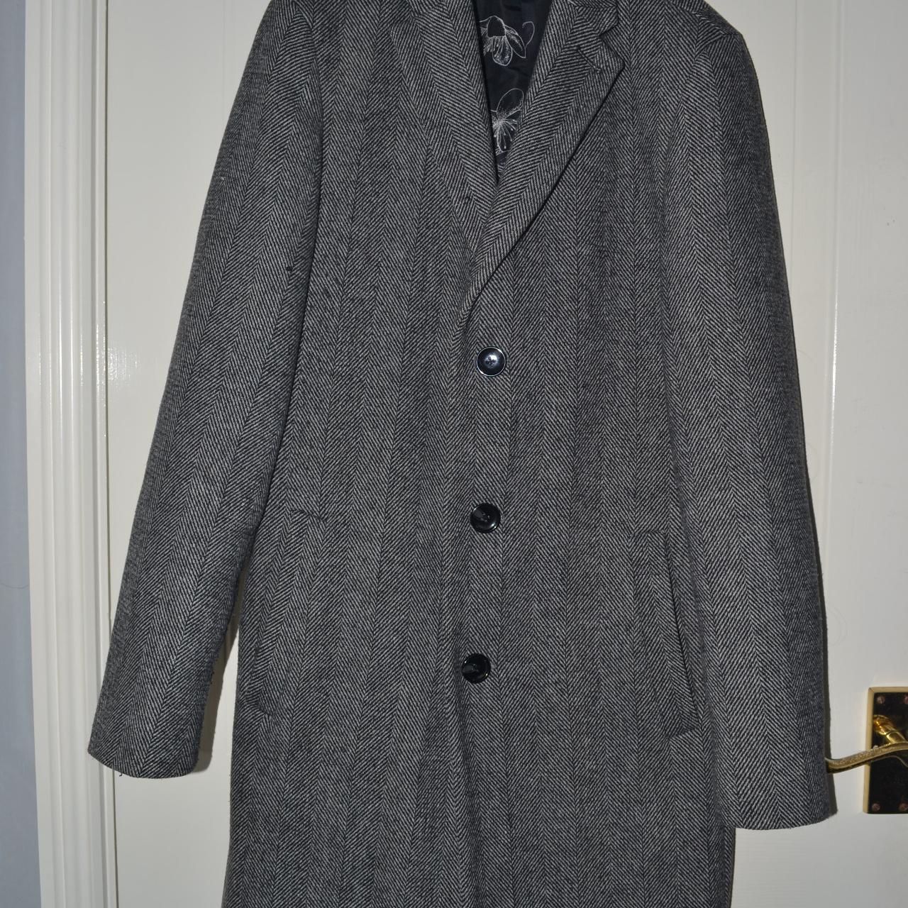 Next Long Grey Jacket Formal. Open to offers. - Depop