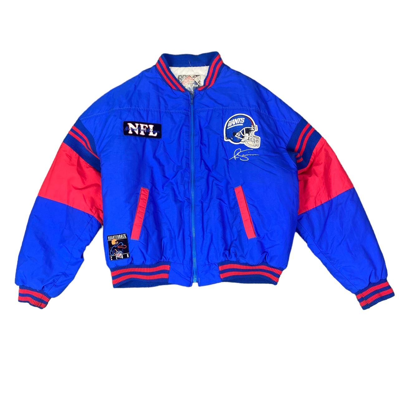 Vintage NFL giants varsity jacket official NFL... - Depop