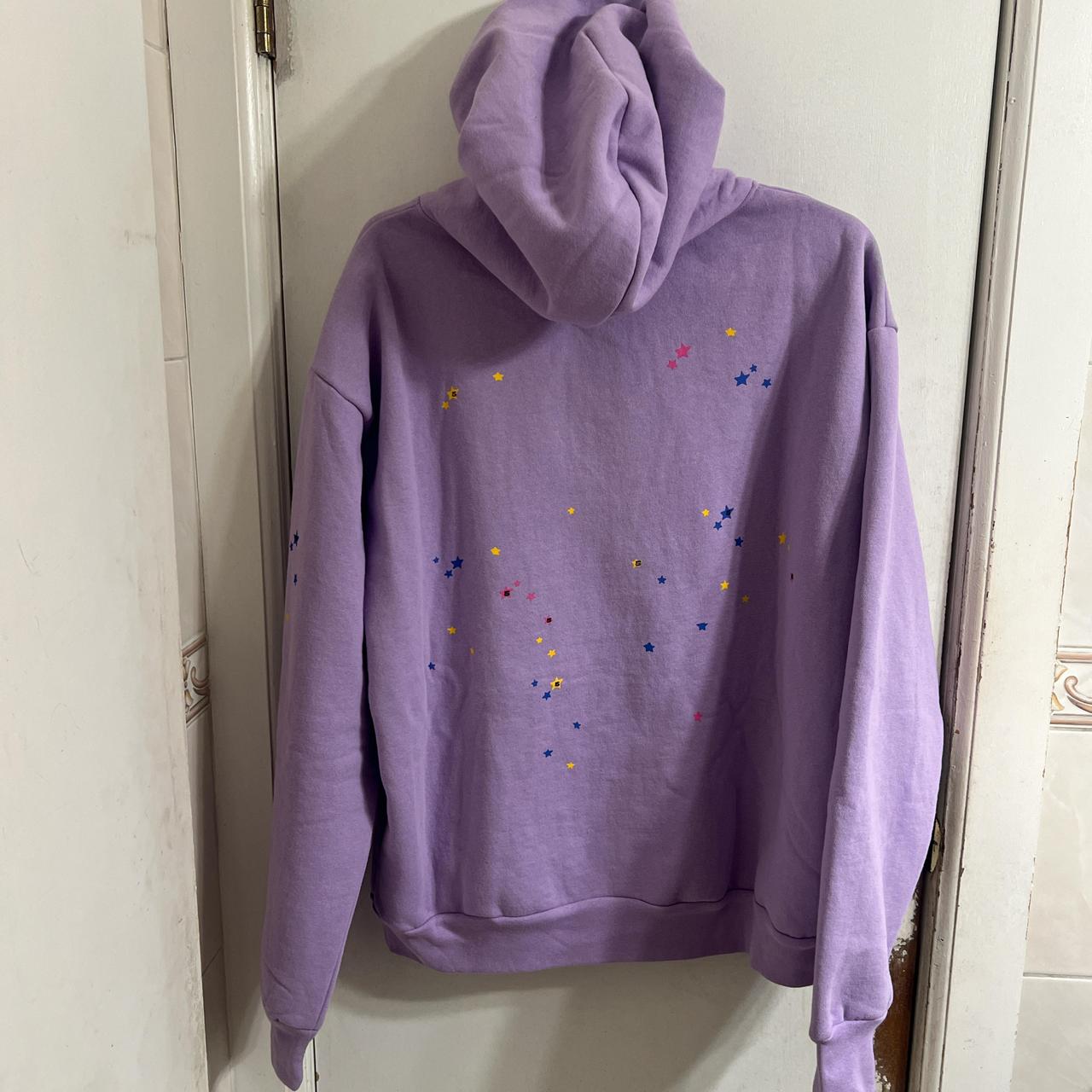 The Sp5der Acai Hoodie Purple is a piece of... | Depop