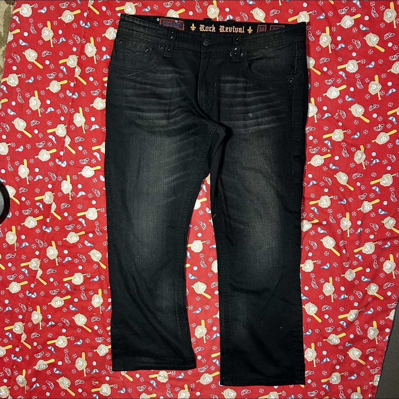 RockRevival Men's Black Jeans | Depop