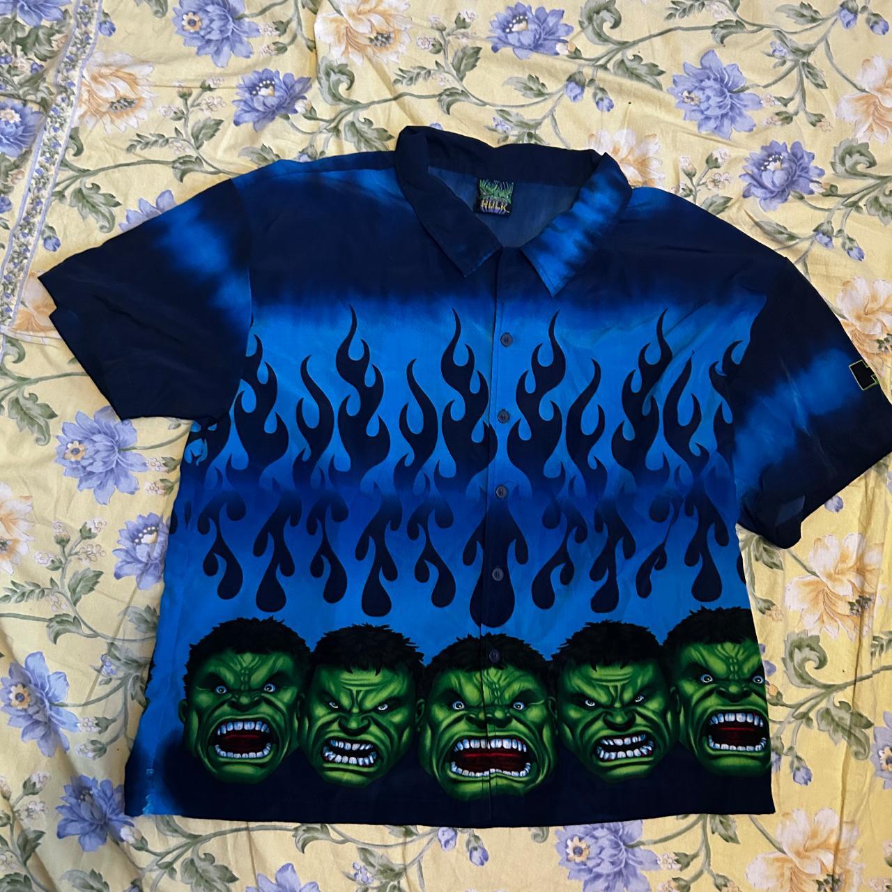 Insane design Hulk polo all over print. Size XL... - Depop