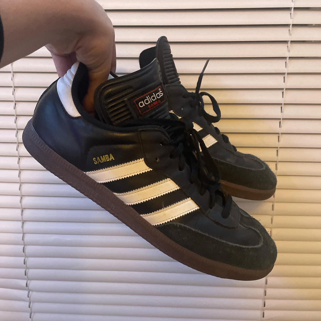 2015 black adidas samba size 11.5 - Depop