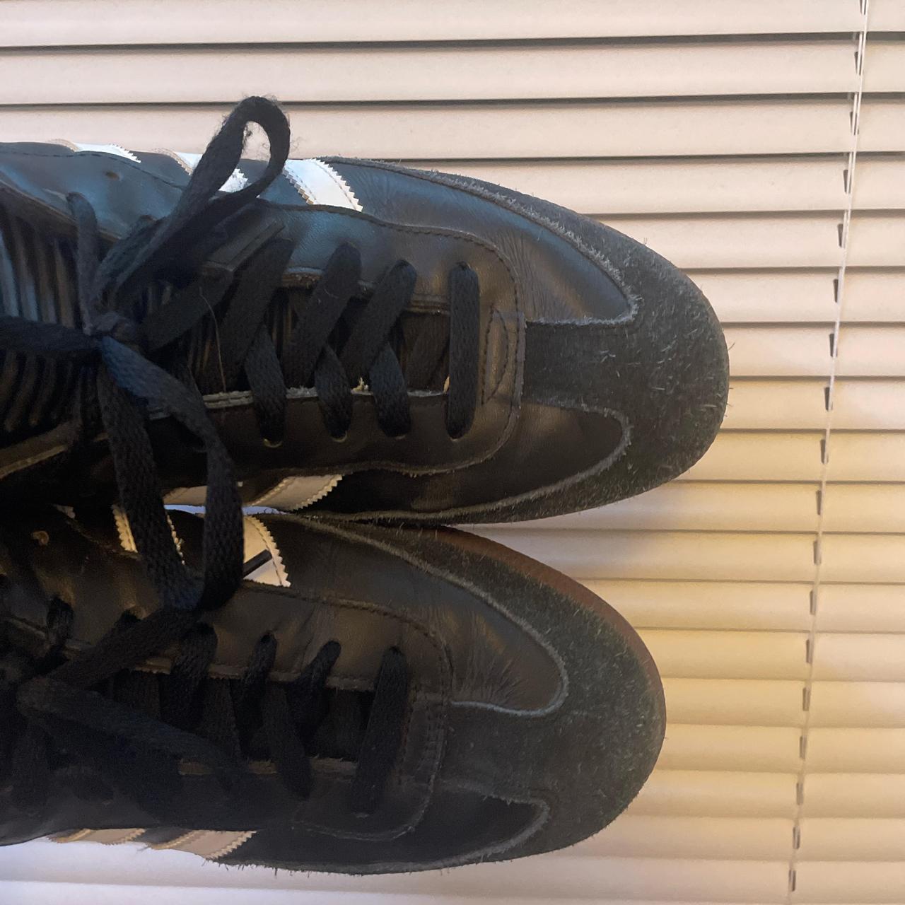 2015 black adidas samba size 11.5 - Depop