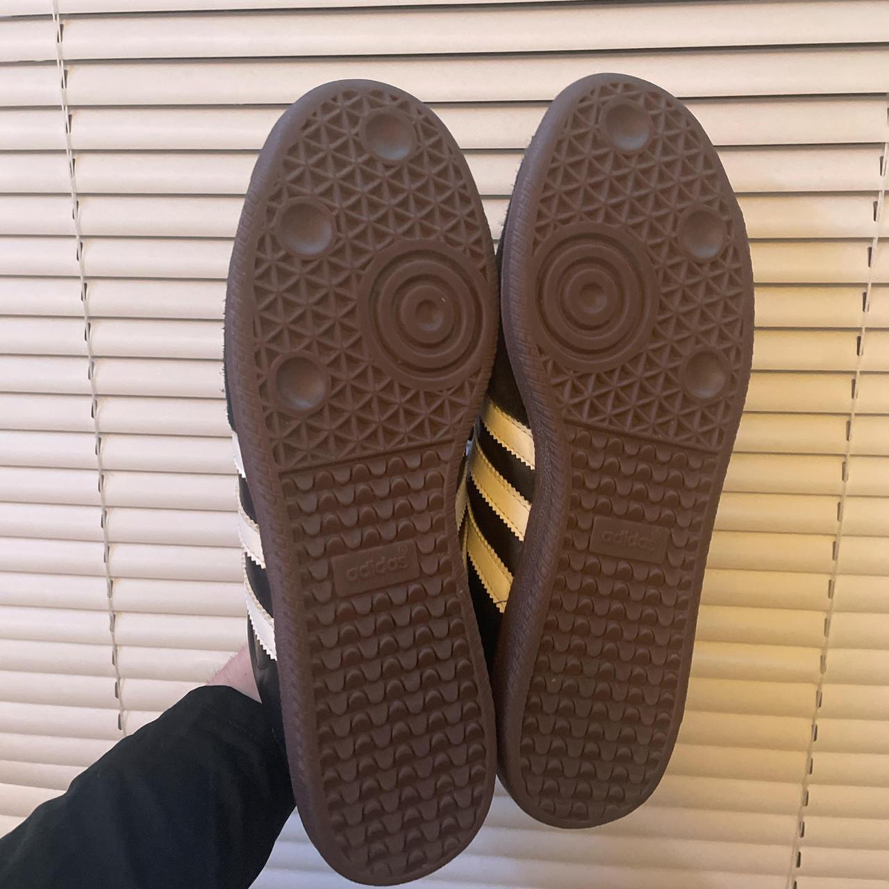 2015 black adidas samba size 11.5 - Depop