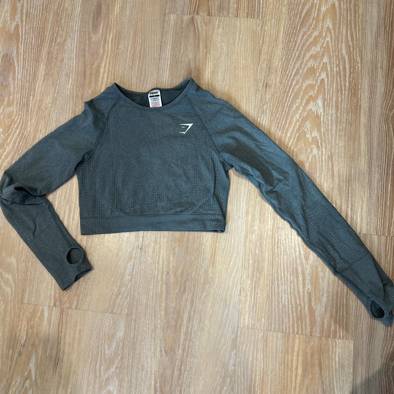 Medium Gymshark Gray Long Sleeve - Depop