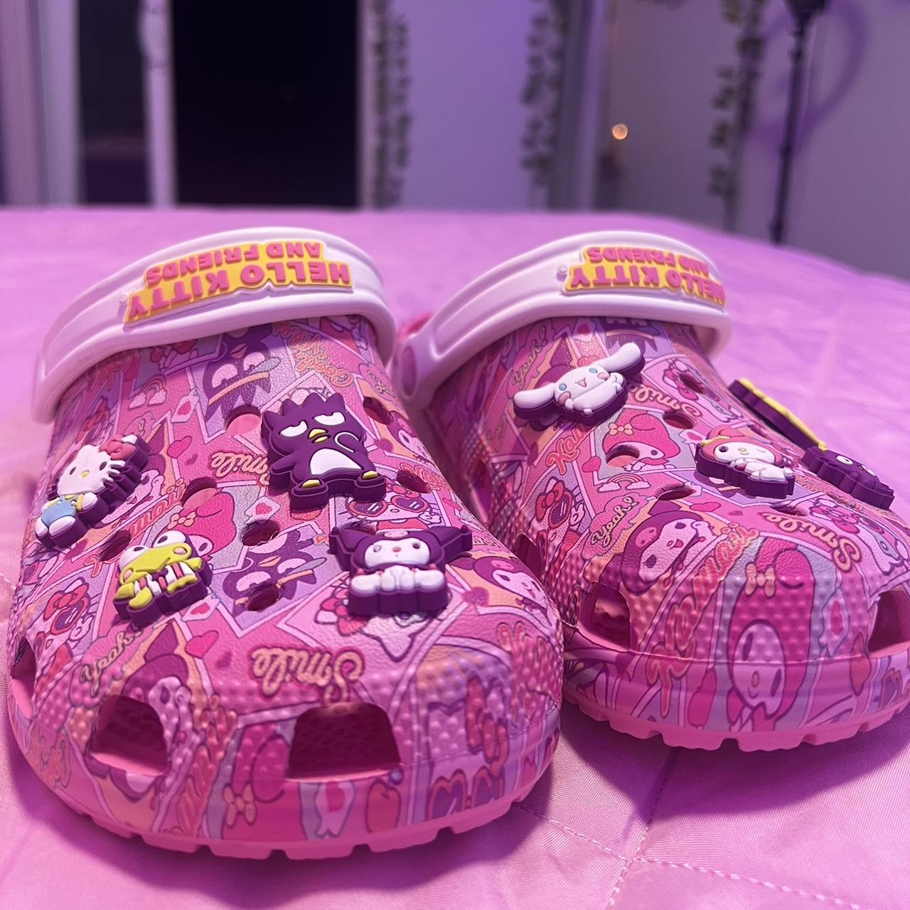 🤍Hello kitty limited edition crocs!🤍 -no scuffing or... - Depop