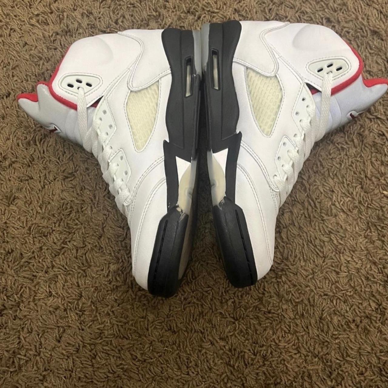 Air Jordan 5 high fire red lightly worn with... - Depop