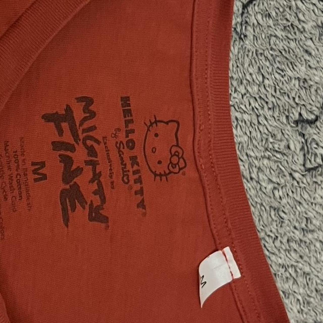 Mighty Fine Women's Red and Pink T-shirt | Depop