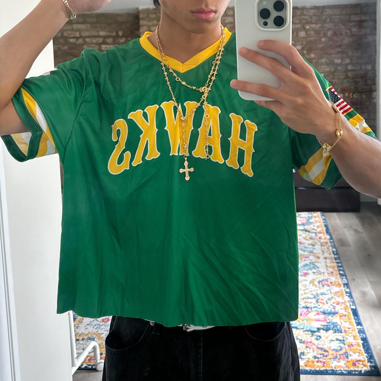 y2k / vintage cropped jersey Size M No flaws y2k... - Depop