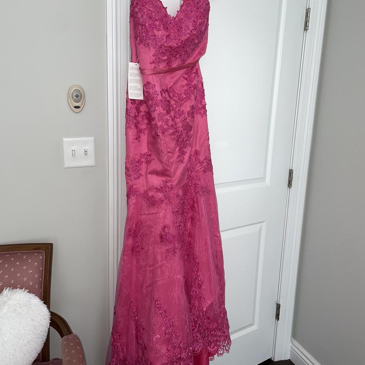 Stunning pink/fuschia mermaid prom dress from... | Depop