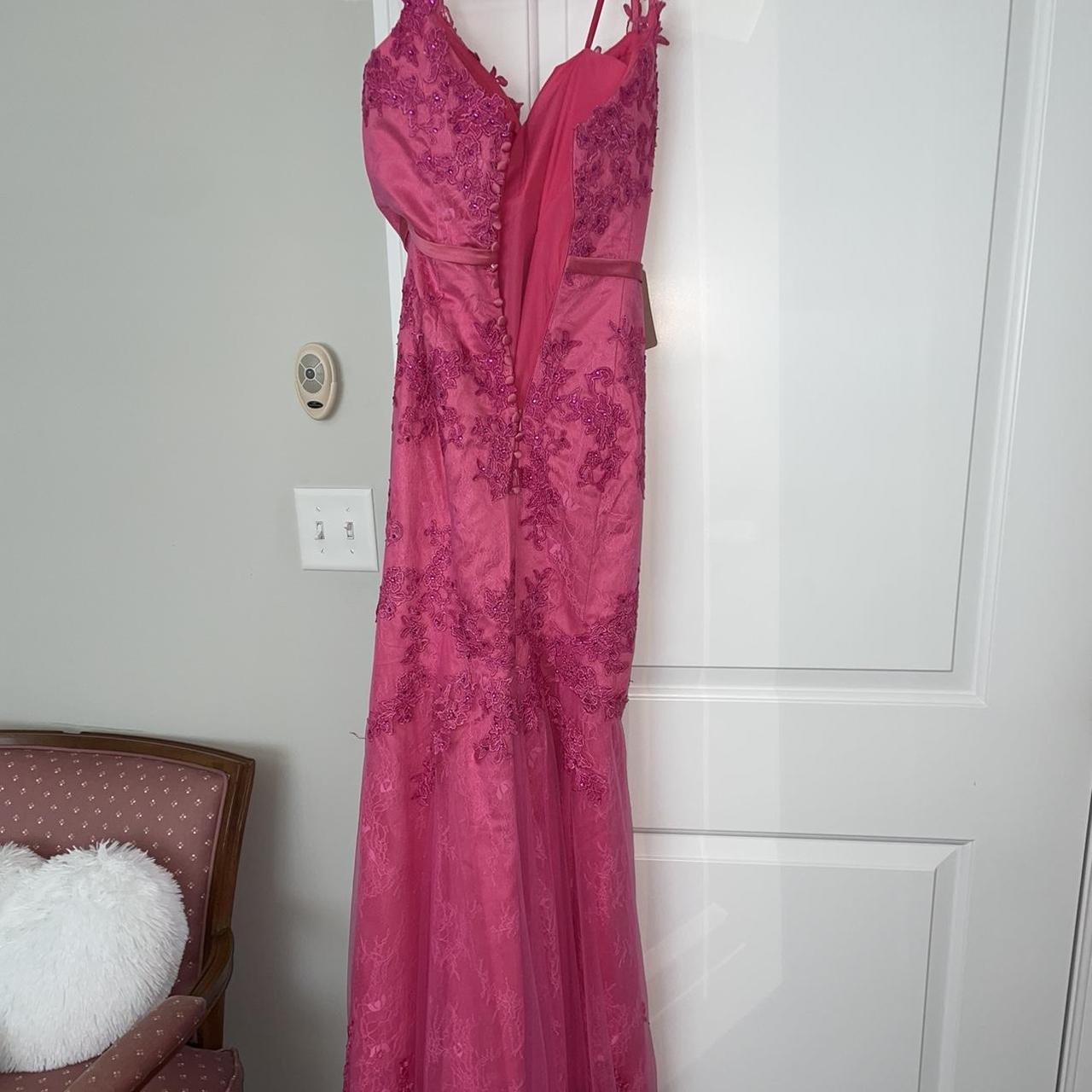 Stunning pink/fuschia mermaid prom dress from... | Depop