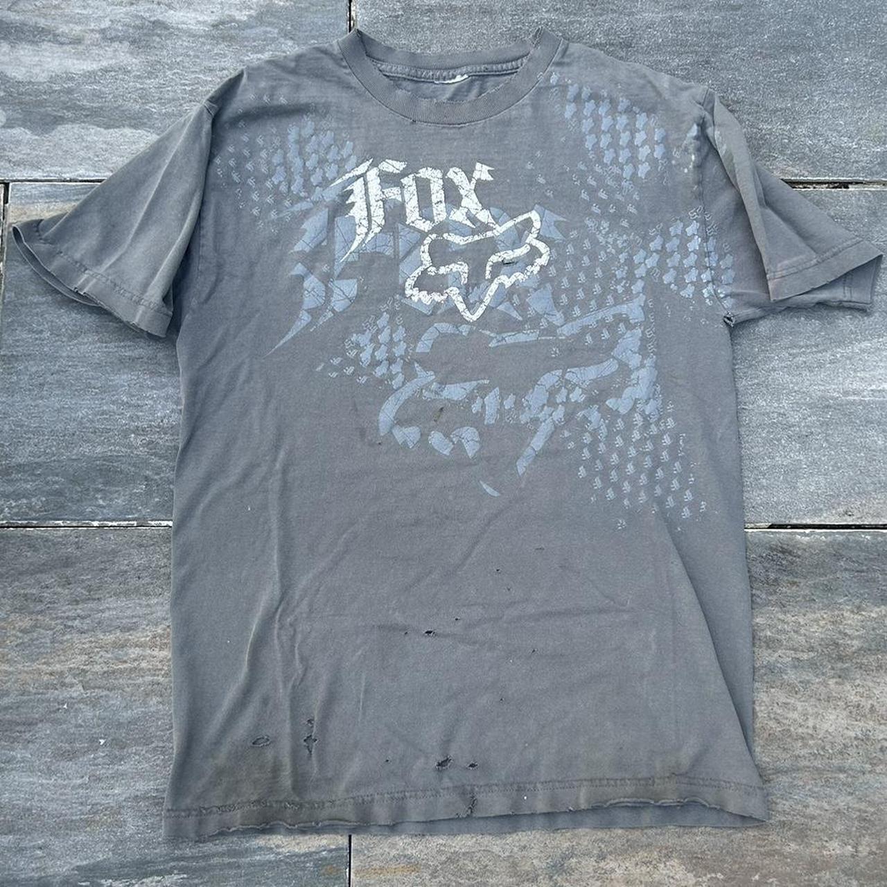 Vintage Fox Racing tee, worn to perfection. size... - Depop