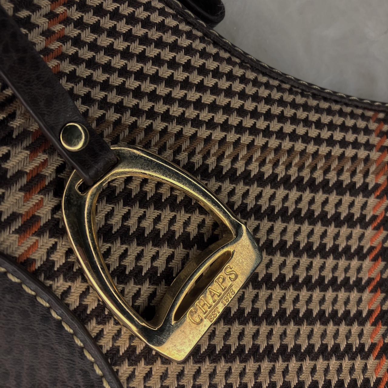 Chaps small purse. Cute chocolate brown with gold... - Depop