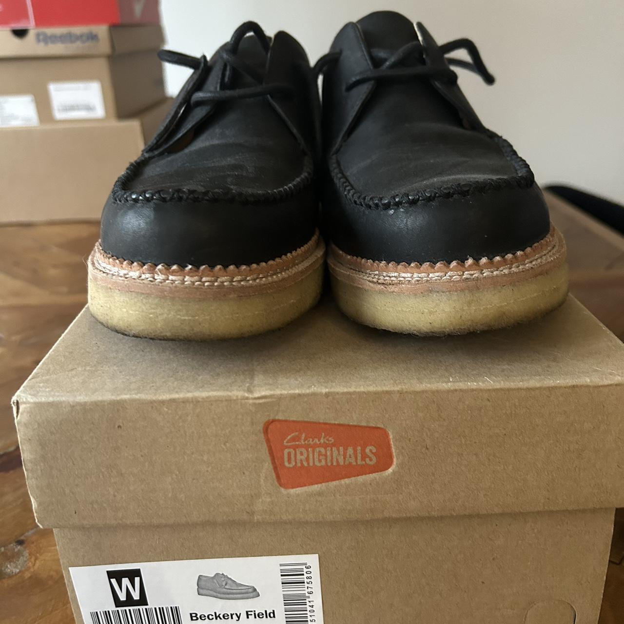 Clark’s Original Beckery Field Creeper Black Leather... - Depop