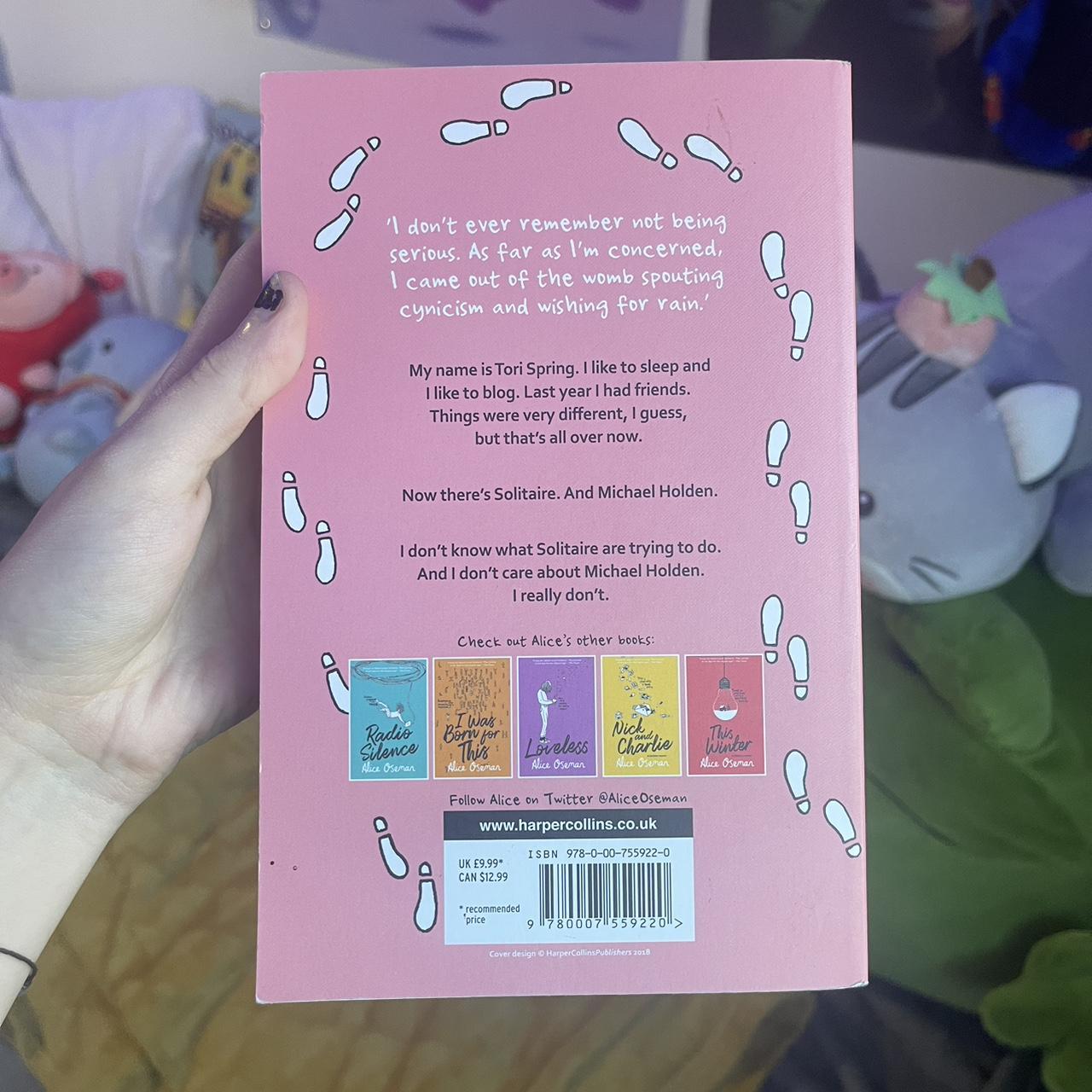 Solitaire by Alice Oseman book novel (I SHIP DAY... - Depop