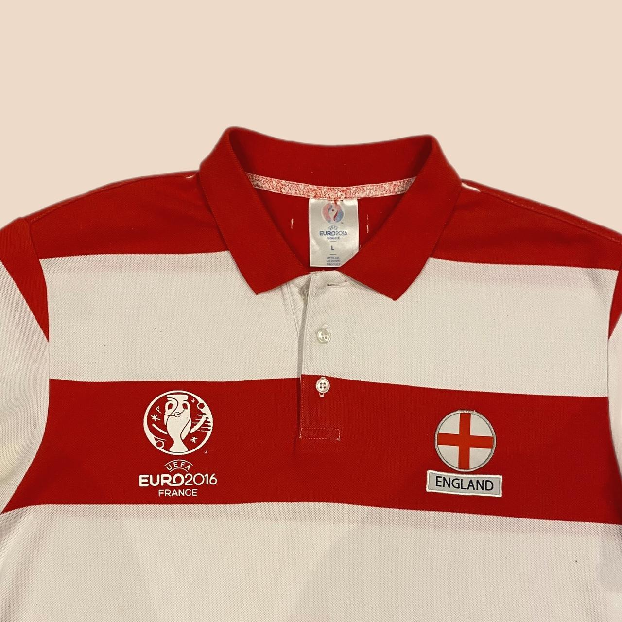 Euro 2016 England polo top ! Soft cotton in a... - Depop