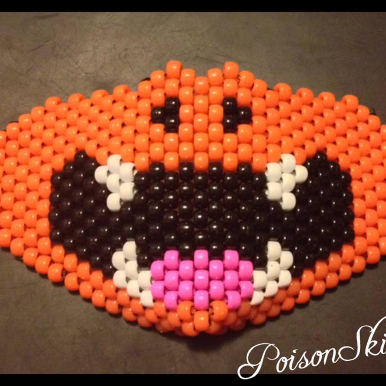 Charizard Mask Kandi This is a handmade mask made... | Depop