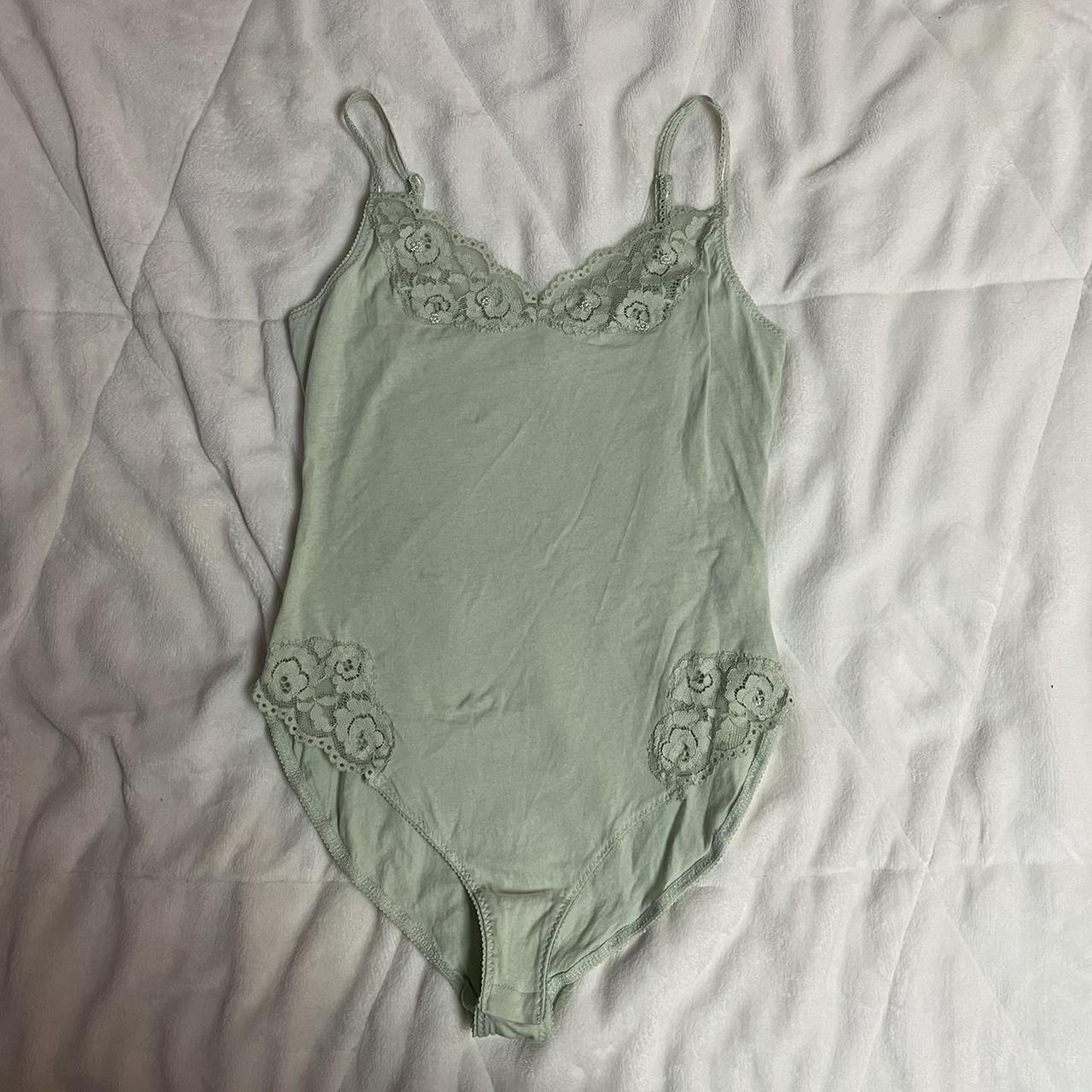 free people lace bodysuit. Rarely worn, size small. - Depop