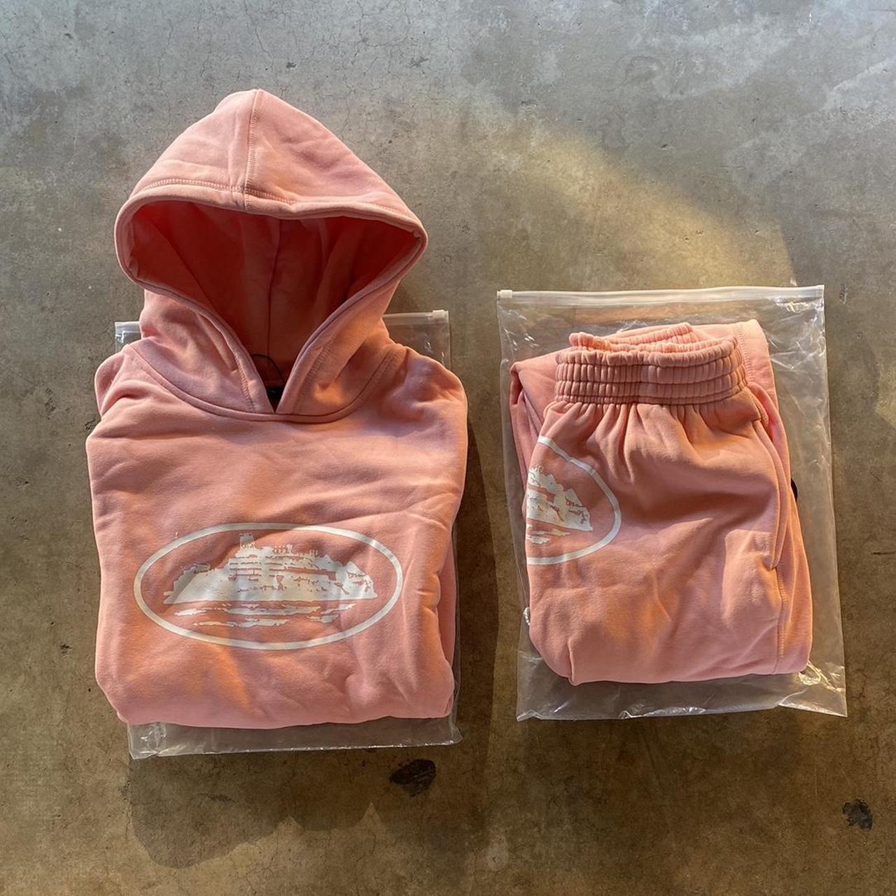 Corteiz Peach Tracksuit Size medium Brand New Stock... - Depop