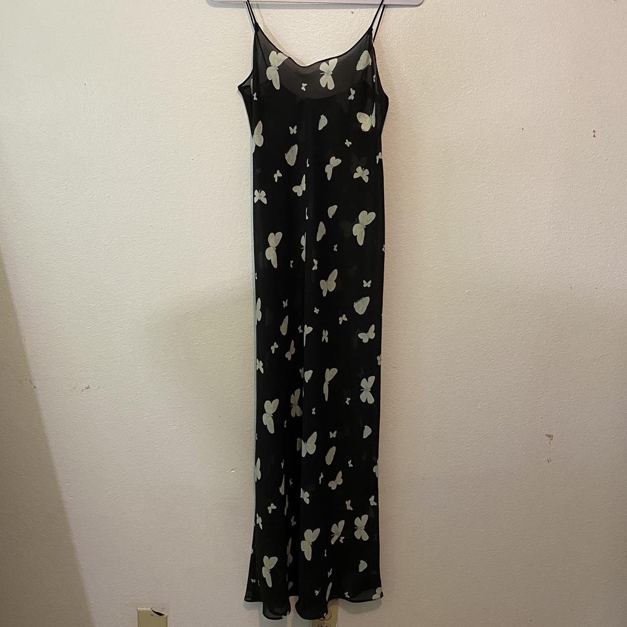 90s whimsy goth sheer maxi dress. 90s fairy core... - Depop