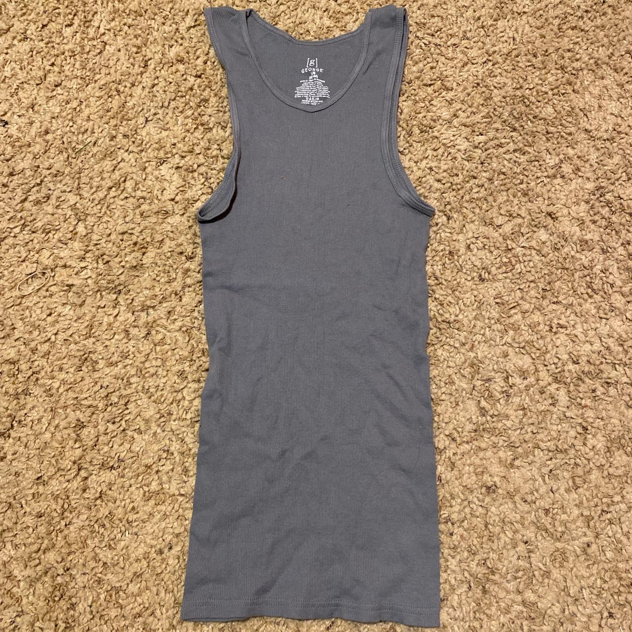 gray wife beater !! size large shipping... - Depop