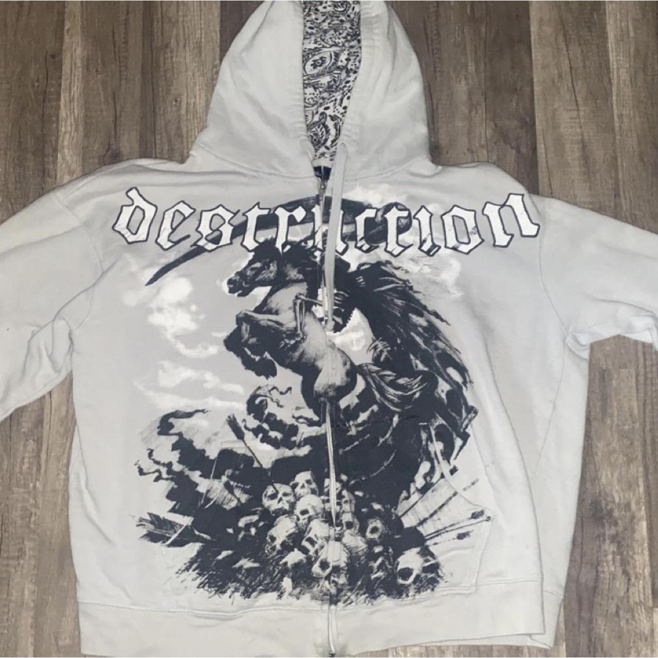Affliction Men's Hoodie | Depop