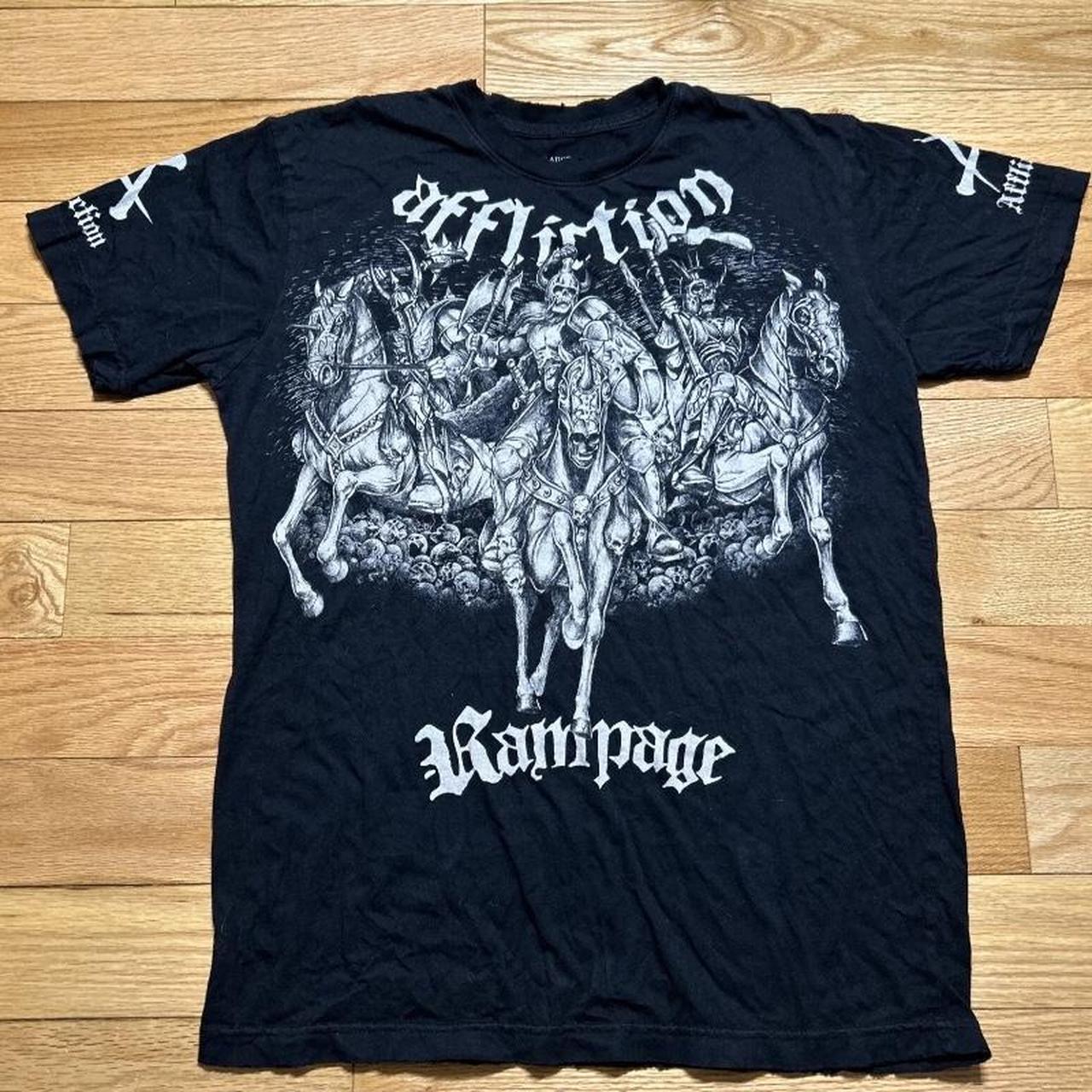 Affliction rampage jackson shirt seen on hackledown... - Depop