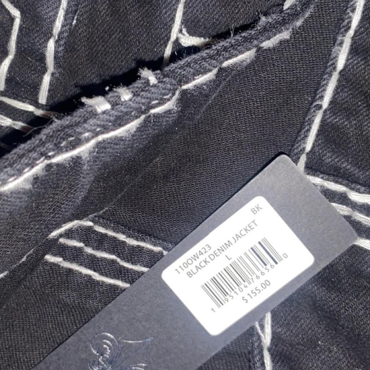 Affliction black denim jacket new with tags retail... - Depop