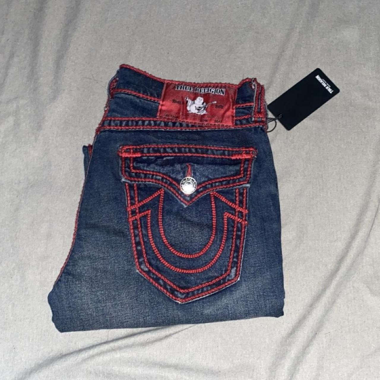 True religion ricky rope stitch straight Jean pair... - Depop